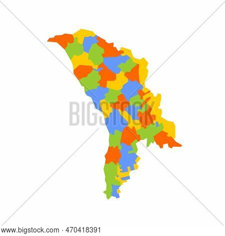 Moldova Political Map Vector & Photo (Free Trial) | Bigstock