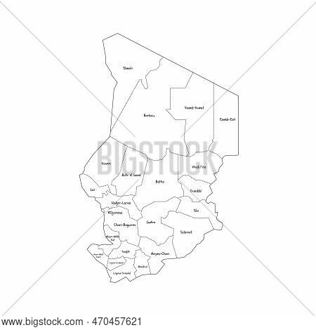 Chad Political Map Vector & Photo (Free Trial) | Bigstock