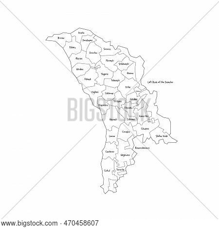 Moldova Political Map Vector & Photo (Free Trial) | Bigstock