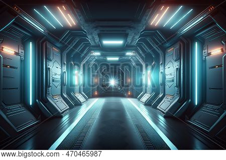 Spaceship Hallway Image & Photo (Free Trial) | Bigstock
