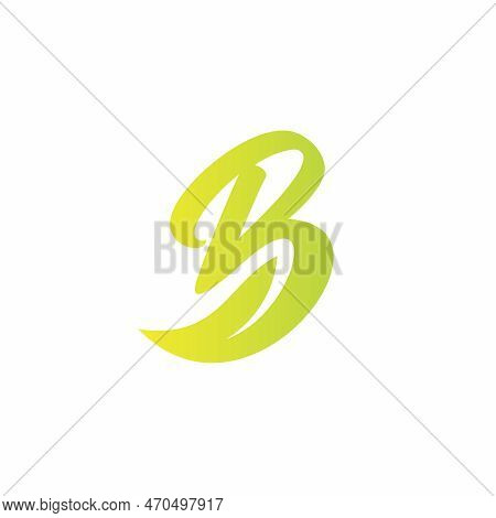 B Leaf Logo Vector Vector & Photo (Free Trial) | Bigstock