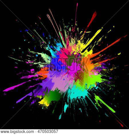 Abstract Color Splash Vector & Photo (Free Trial) | Bigstock