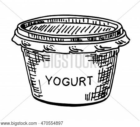 Yogurt Sketch. Vector & Photo (Free Trial) | Bigstock