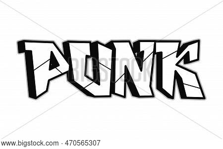 Punk Word Trippy Vector & Photo (Free Trial) | Bigstock