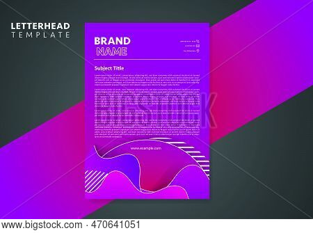 Purple Letterhead Vector & Photo (Free Trial) | Bigstock