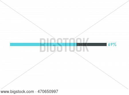 69 Percent Loading Vector & Photo (Free Trial) | Bigstock