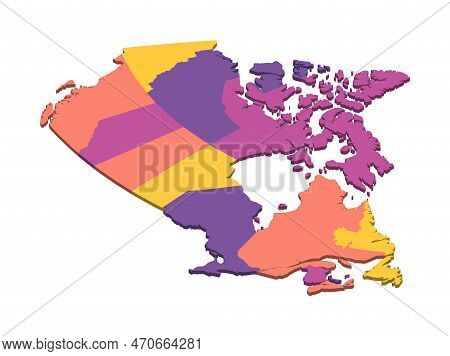Canada Political Map Vector & Photo (Free Trial) | Bigstock