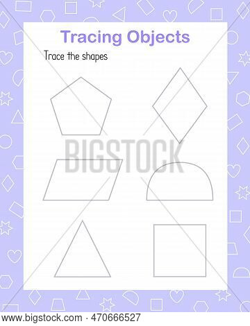 Tracing Geometric Vector & Photo (Free Trial) | Bigstock