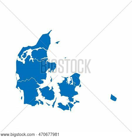 Denmark Political Map Vector & Photo (Free Trial) | Bigstock