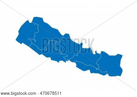 Nepal Political Map Vector & Photo (Free Trial) | Bigstock