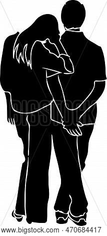 Silhouette Back Pose Vector & Photo (Free Trial) | Bigstock