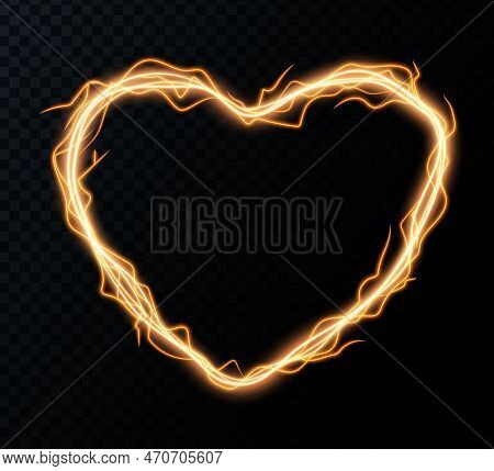 Heart Lightning Vector & Photo (Free Trial) | Bigstock