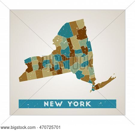 New York Map. Us Vector & Photo (Free Trial) | Bigstock