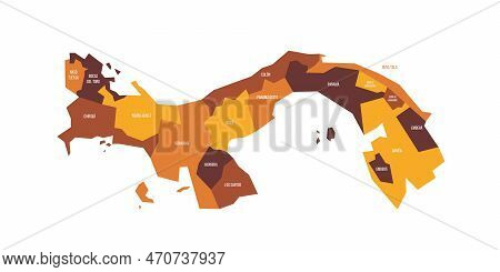 Panama Political Map Vector & Photo (Free Trial) | Bigstock