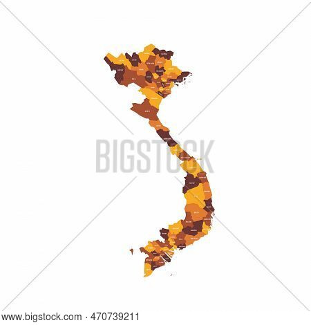 Vietnam Political Map Vector & Photo (Free Trial) | Bigstock