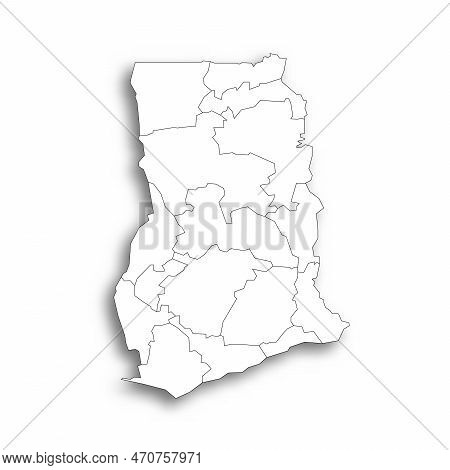 Ghana Political Map Vector & Photo (Free Trial) | Bigstock