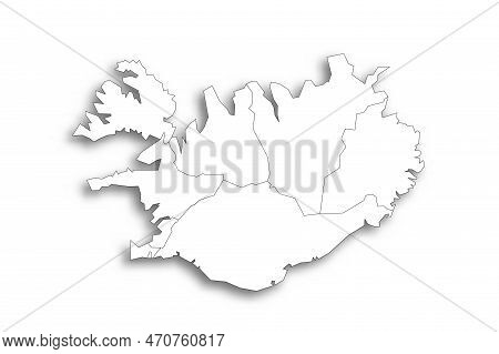 Iceland Political Map Vector & Photo (Free Trial) | Bigstock