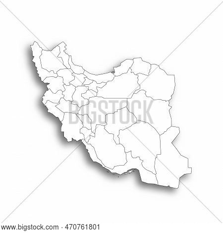 Iran Political Map Vector & Photo (Free Trial) | Bigstock