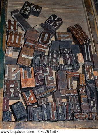 Set Old Wooden Letters Image & Photo (Free Trial) | Bigstock