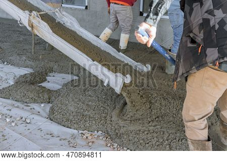 Concrete Being Poured Image & Photo (Free Trial) | Bigstock
