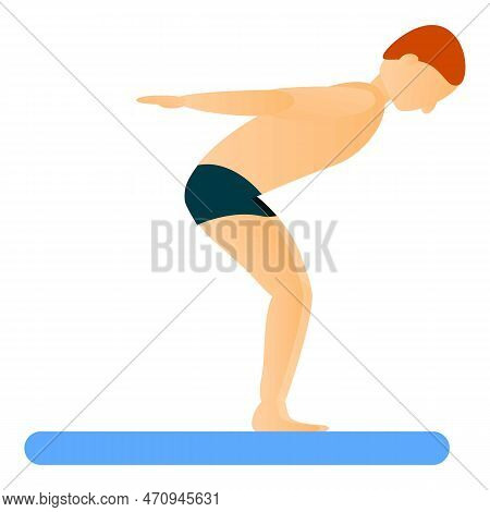 Jumping Off Diving Board Clipart