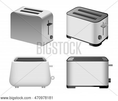 Toaster Icons Set. Image & Photo (Free Trial) | Bigstock