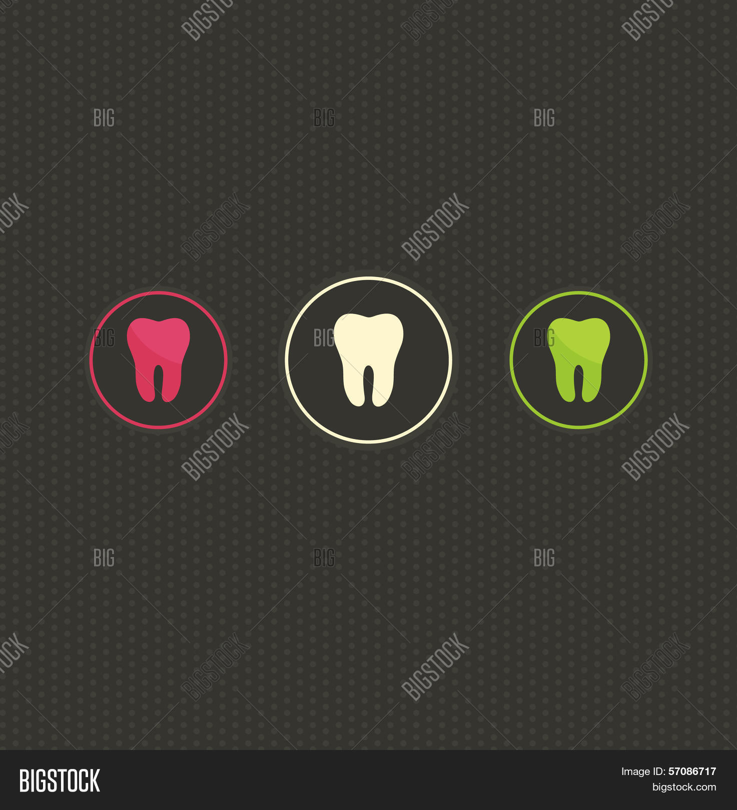 Tooth Symbol Vector & Photo (Free Trial) | Bigstock