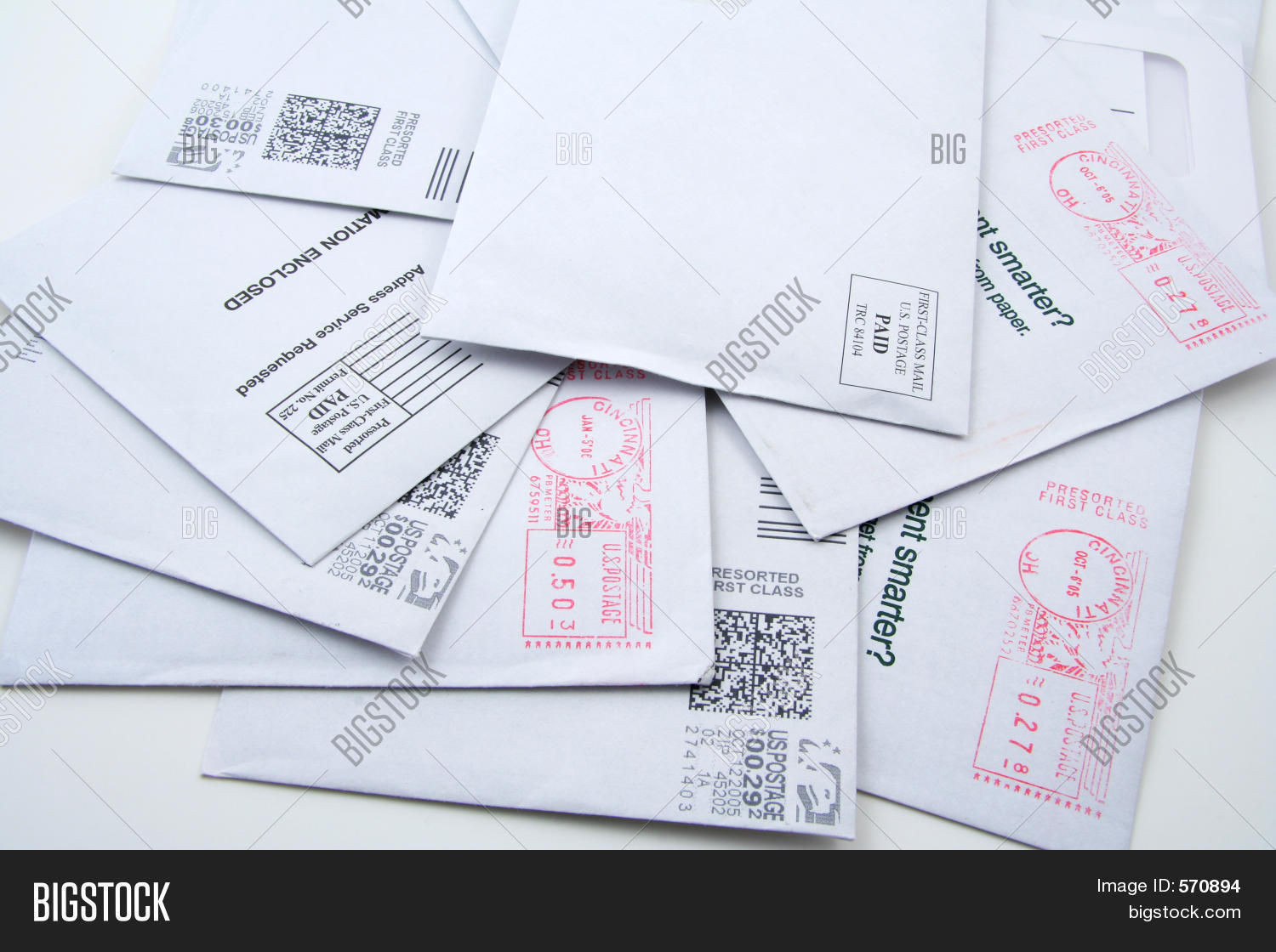 US Mail Evelopes Image & Photo (Free Trial) | Bigstock