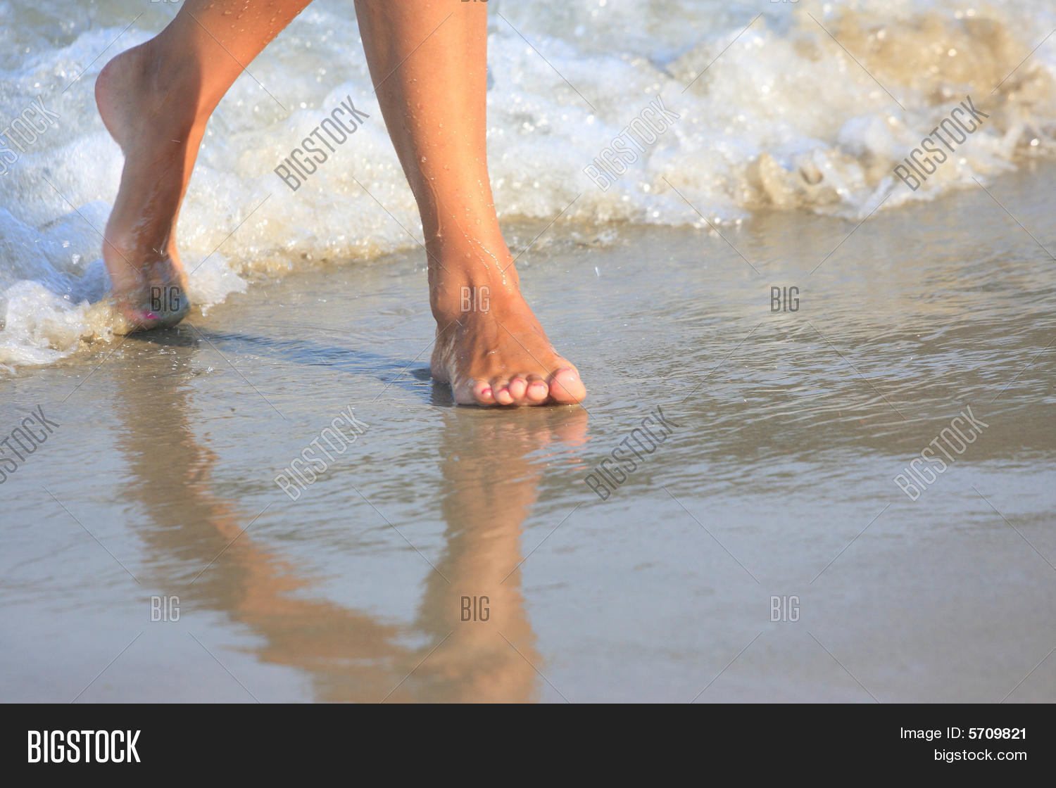 Girl Walking Water Image & Photo (Free Trial) | Bigstock