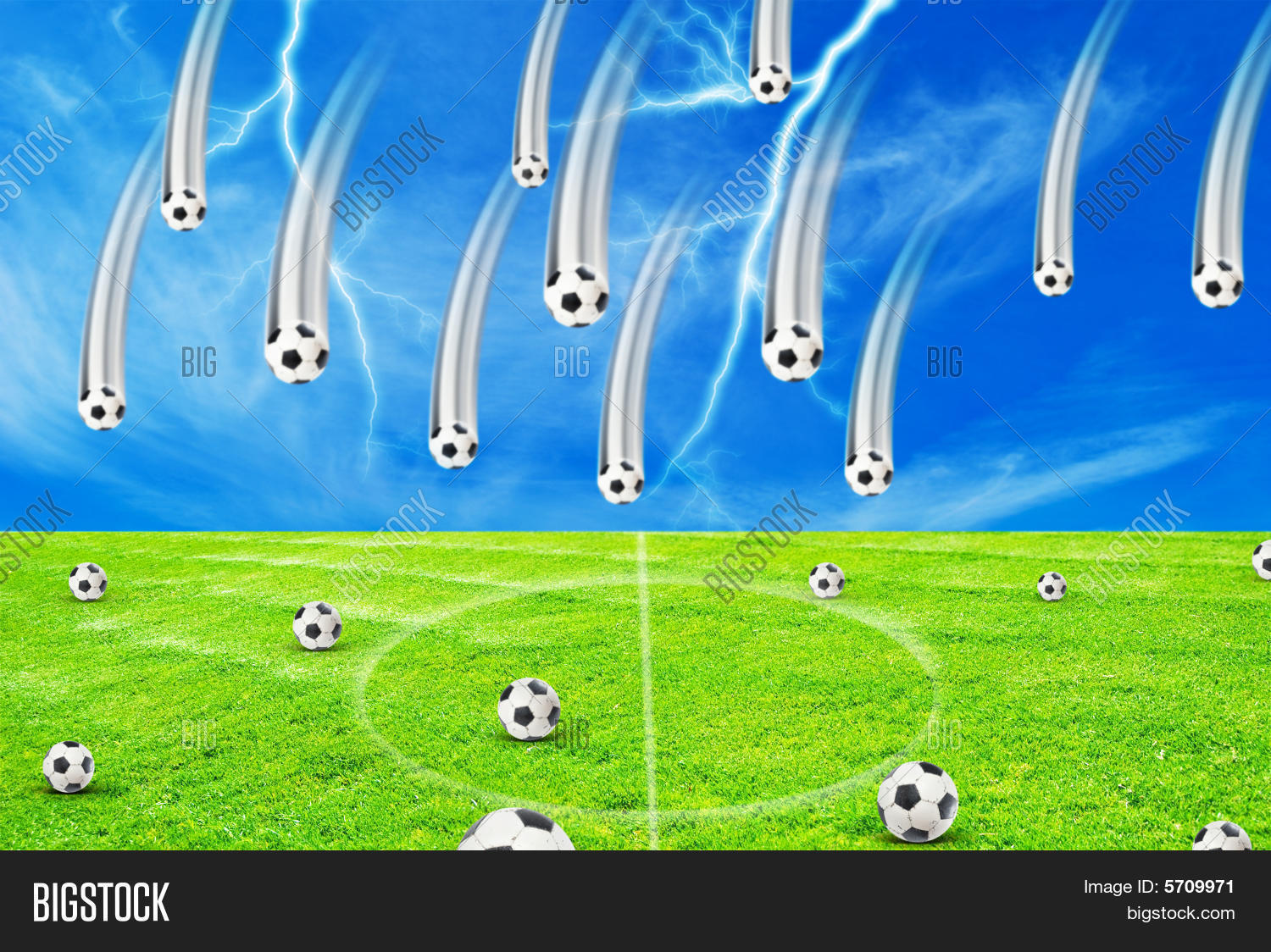 Soccer Balls Rain Image & Photo (Free Trial) | Bigstock