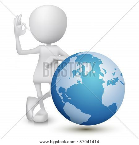 3D Man Showing Okay Vector & Photo (Free Trial) | Bigstock