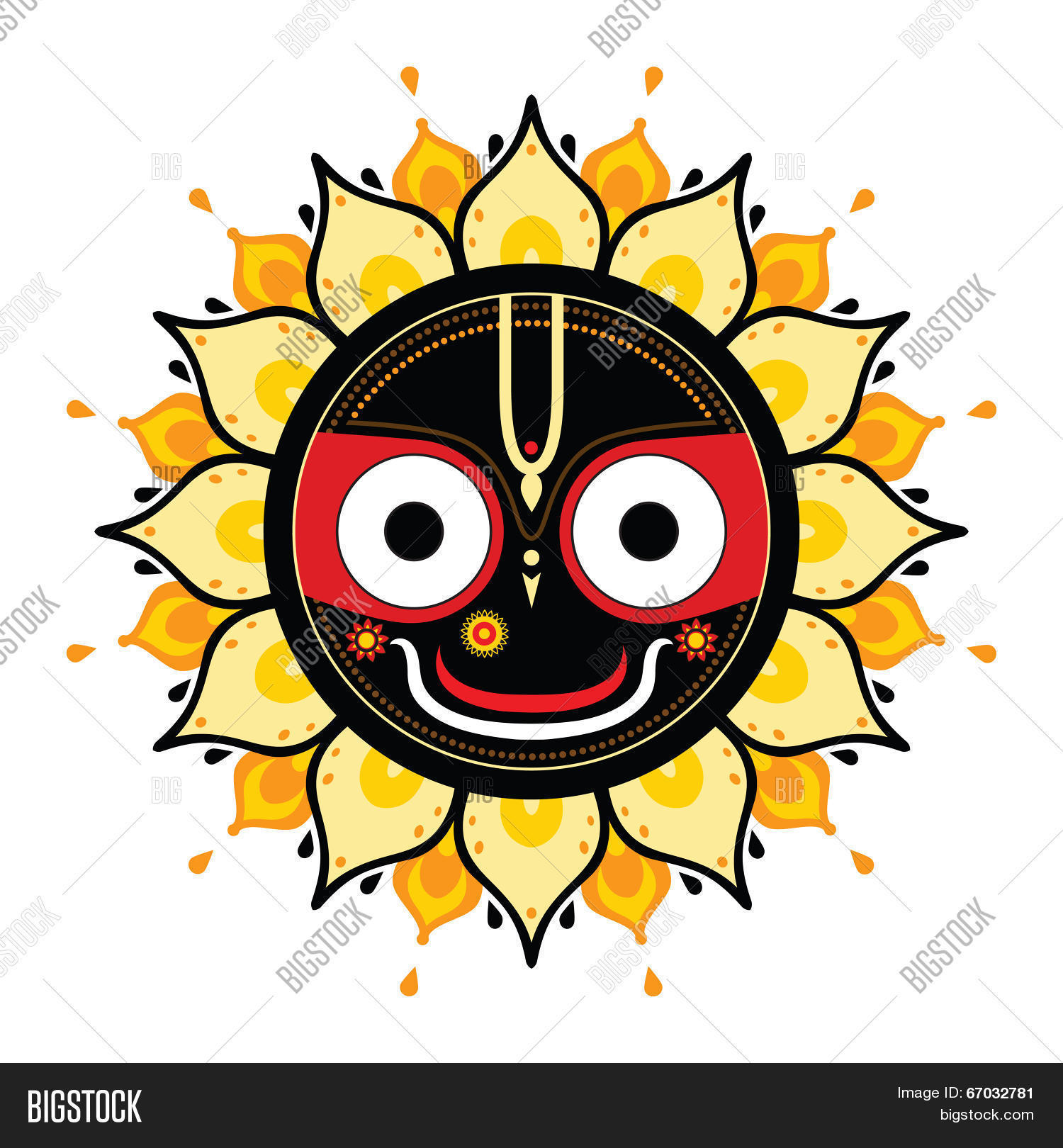 Jagannath. Indian God Vector & Photo (Free Trial) | Bigstock