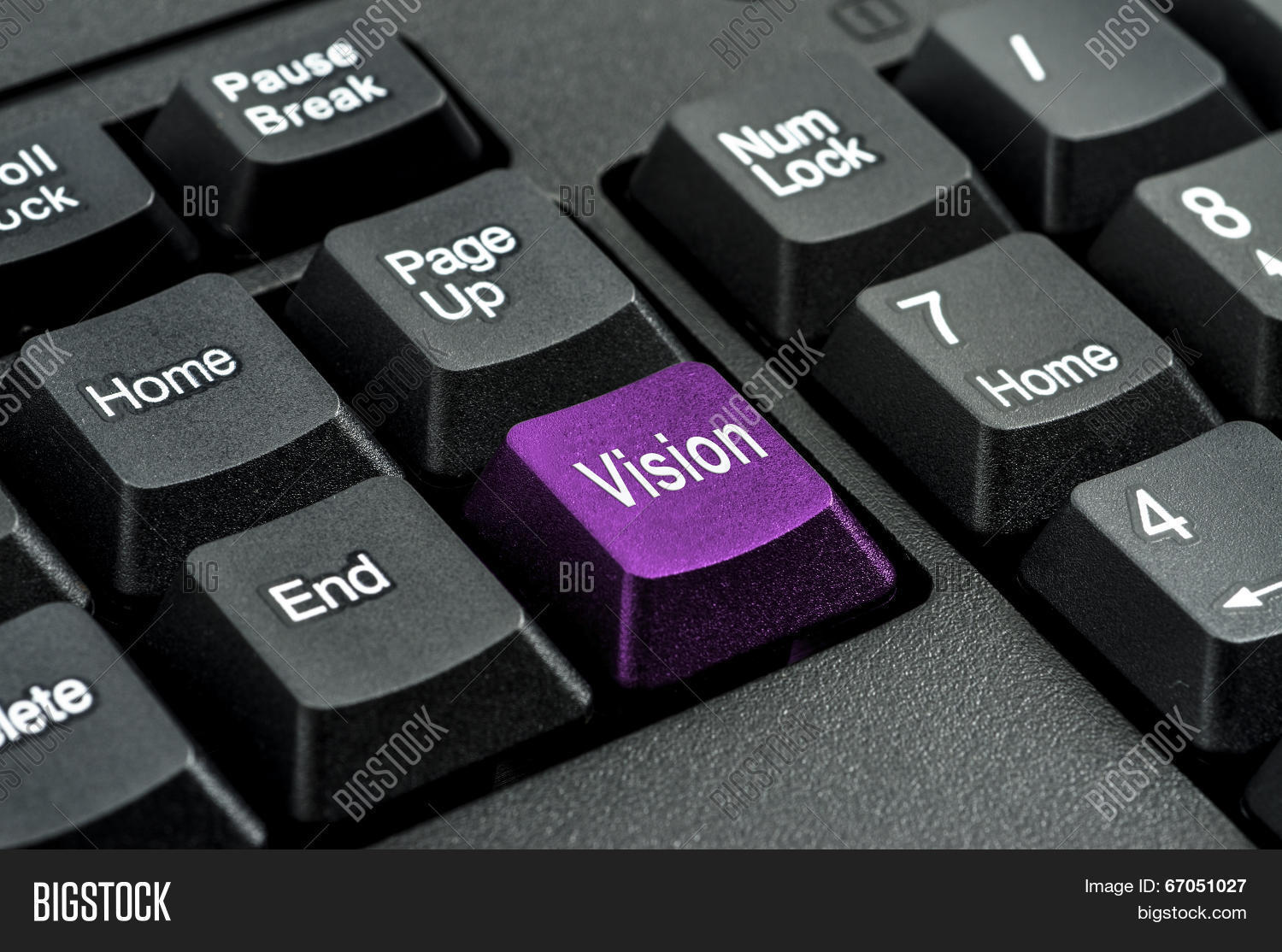 Keyboard Word Vision Image & Photo (Free Trial) | Bigstock