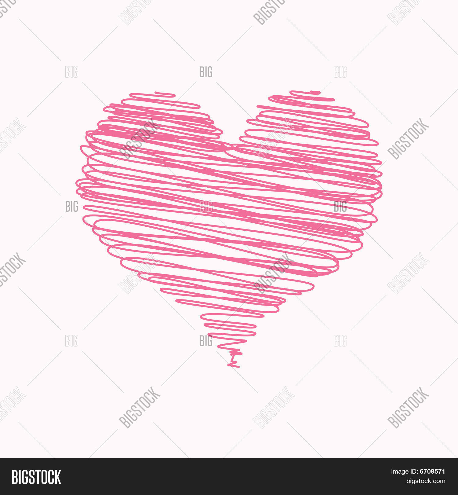 Quakers Scribbled Heart