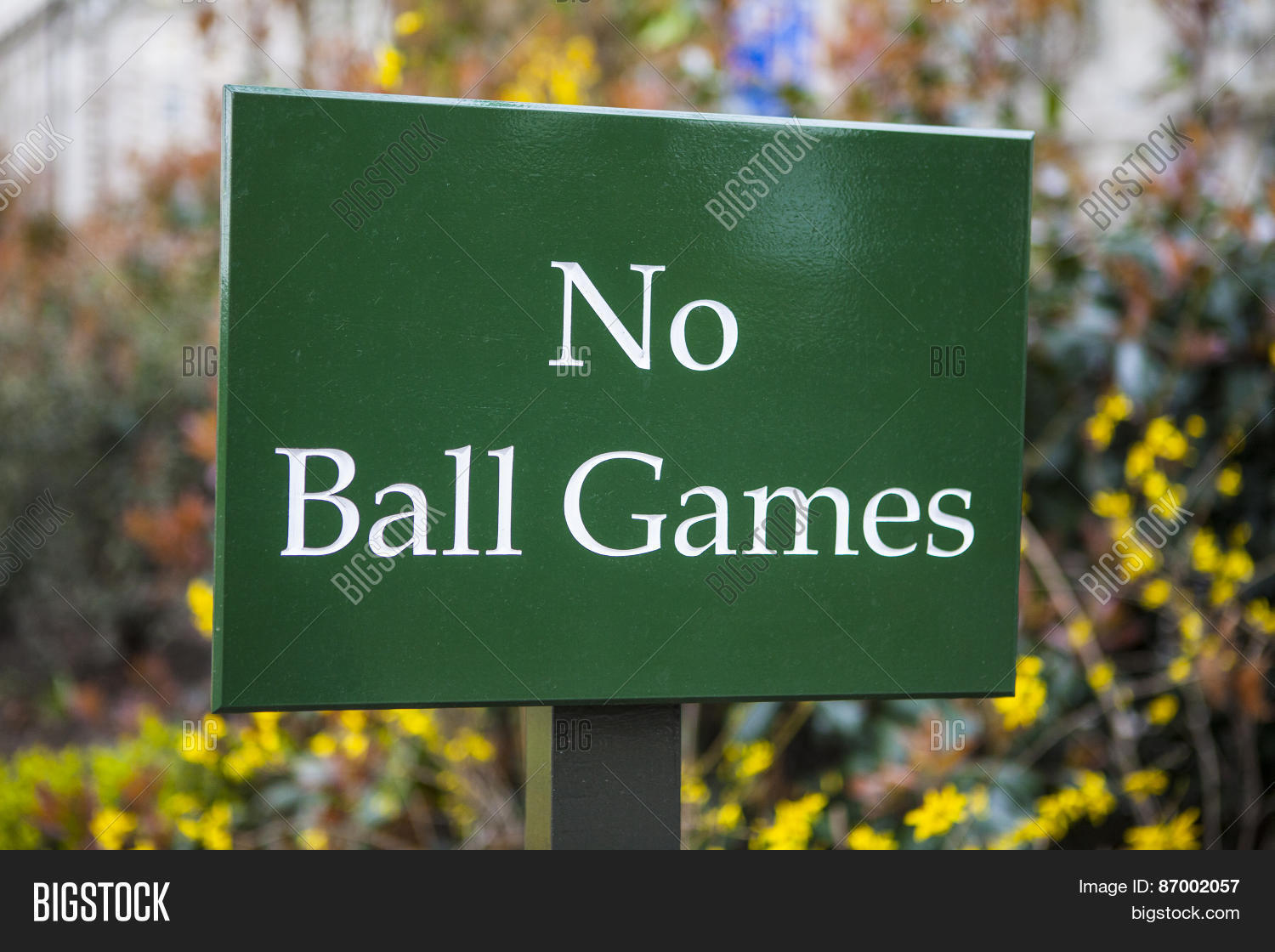 No Ball Games Sign Image & Photo (Free Trial) | Bigstock