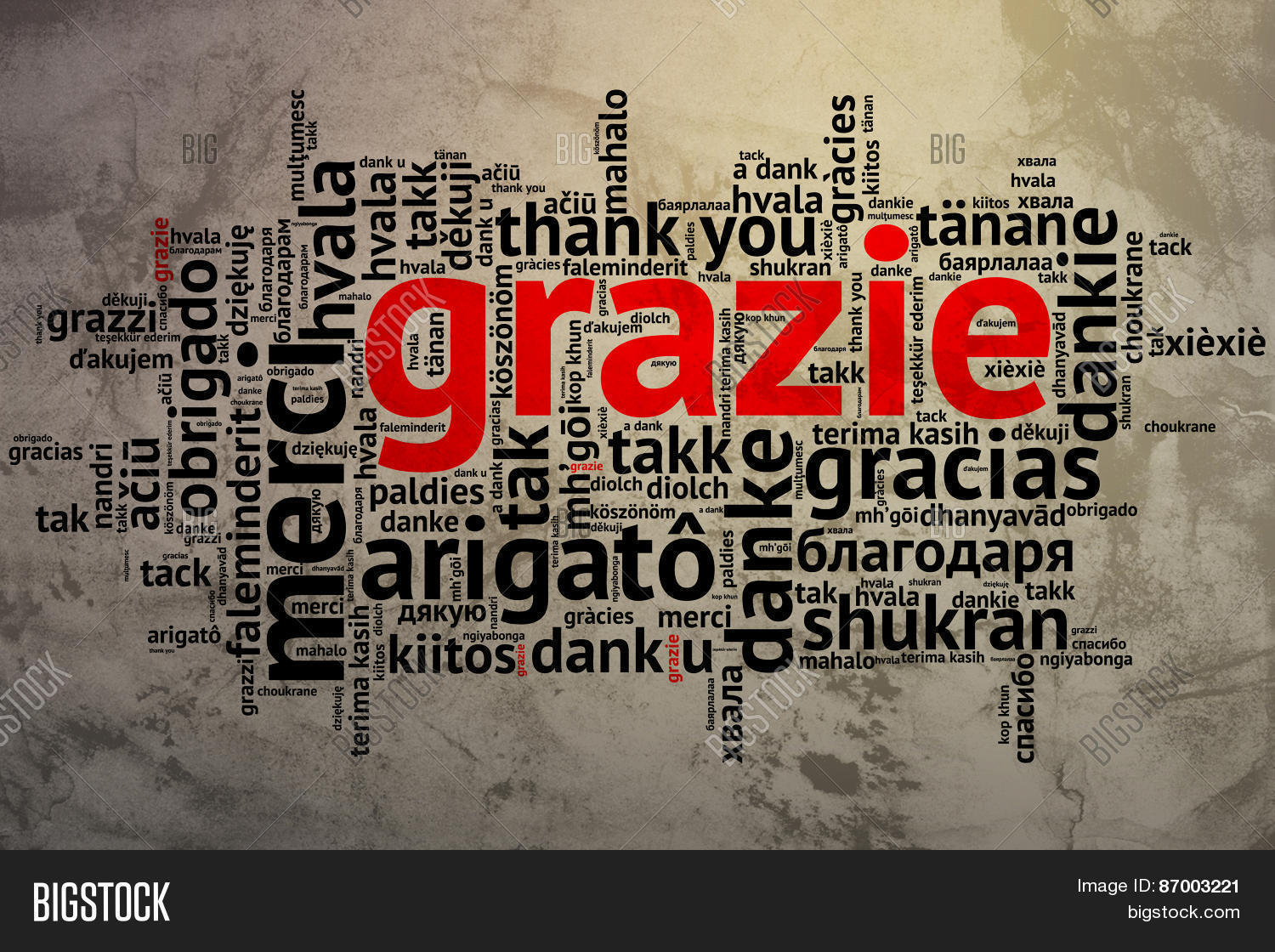 Vintage Grazie Clipart Gratis Danksagungskarte Grazie Mit Blumen.