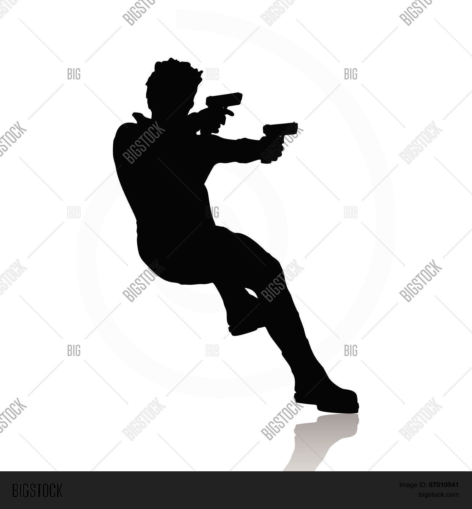 Man Gun Vector & Photo (Free Trial) | Bigstock