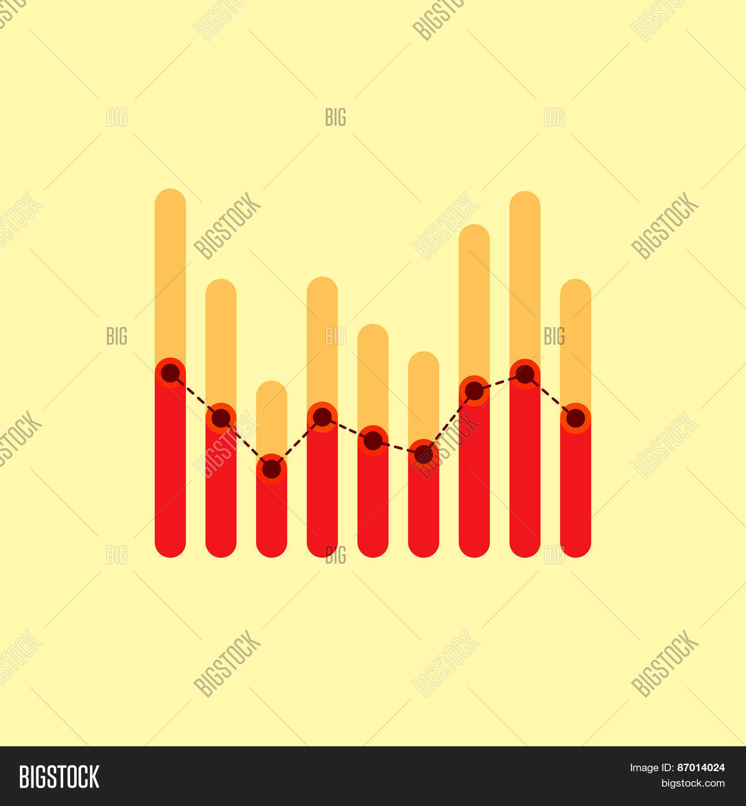 Infographics Red Vector & Photo (Free Trial) | Bigstock