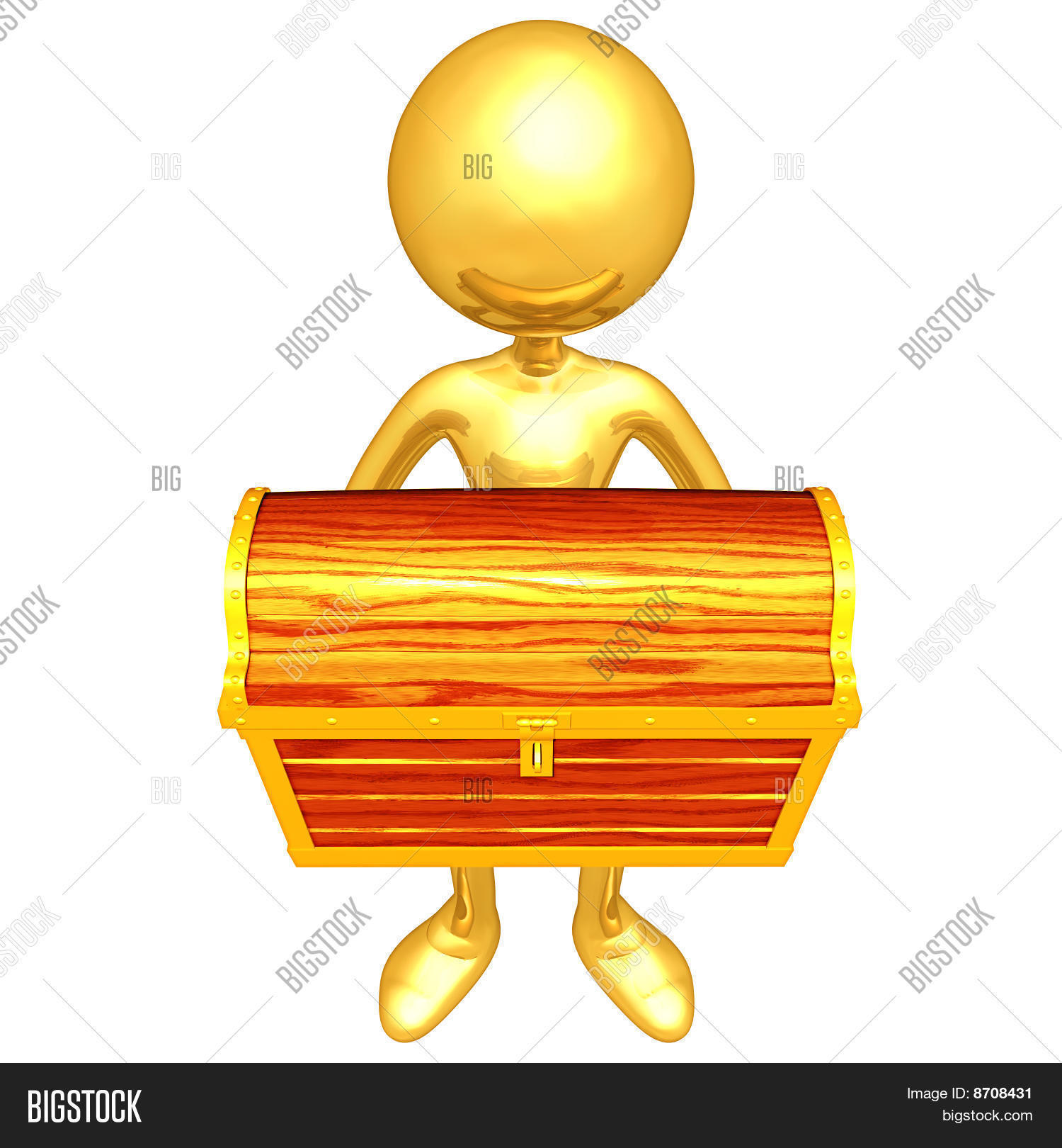 Gold Guy Holding Image & Photo (Free Trial) | Bigstock