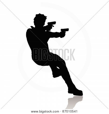 Man Gun Vector & Photo (Free Trial) | Bigstock