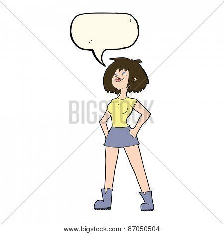 Cartoon Capable Woman Vector & Photo (Free Trial) | Bigstock