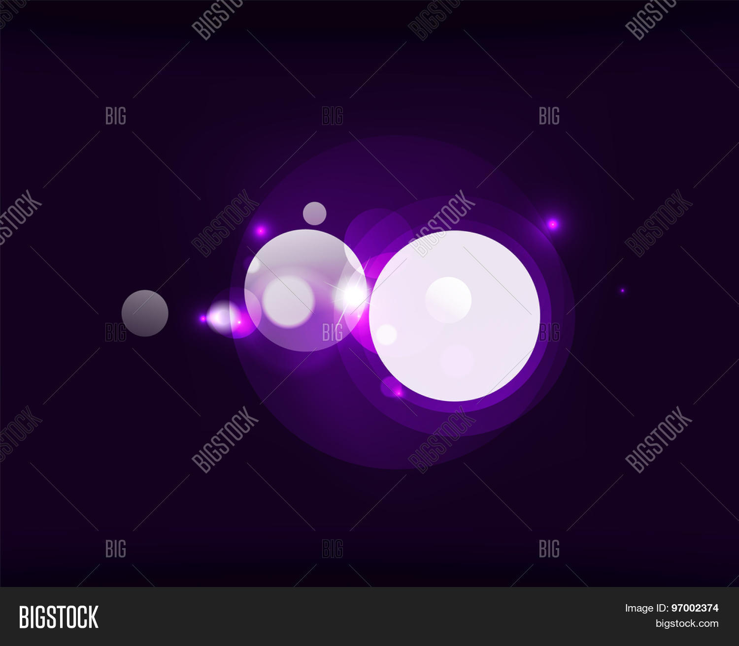 Glowing Shiny Bubbles Vector & Photo (Free Trial) | Bigstock