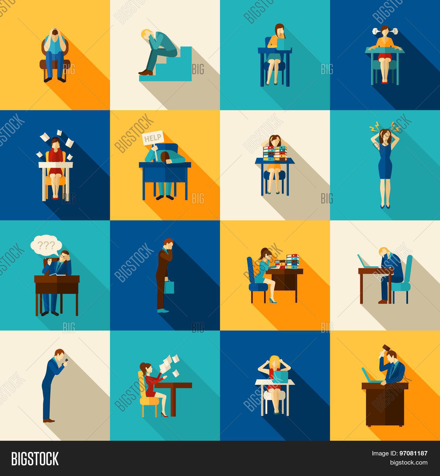 Frustration Icons Vector & Photo (Free Trial) | Bigstock