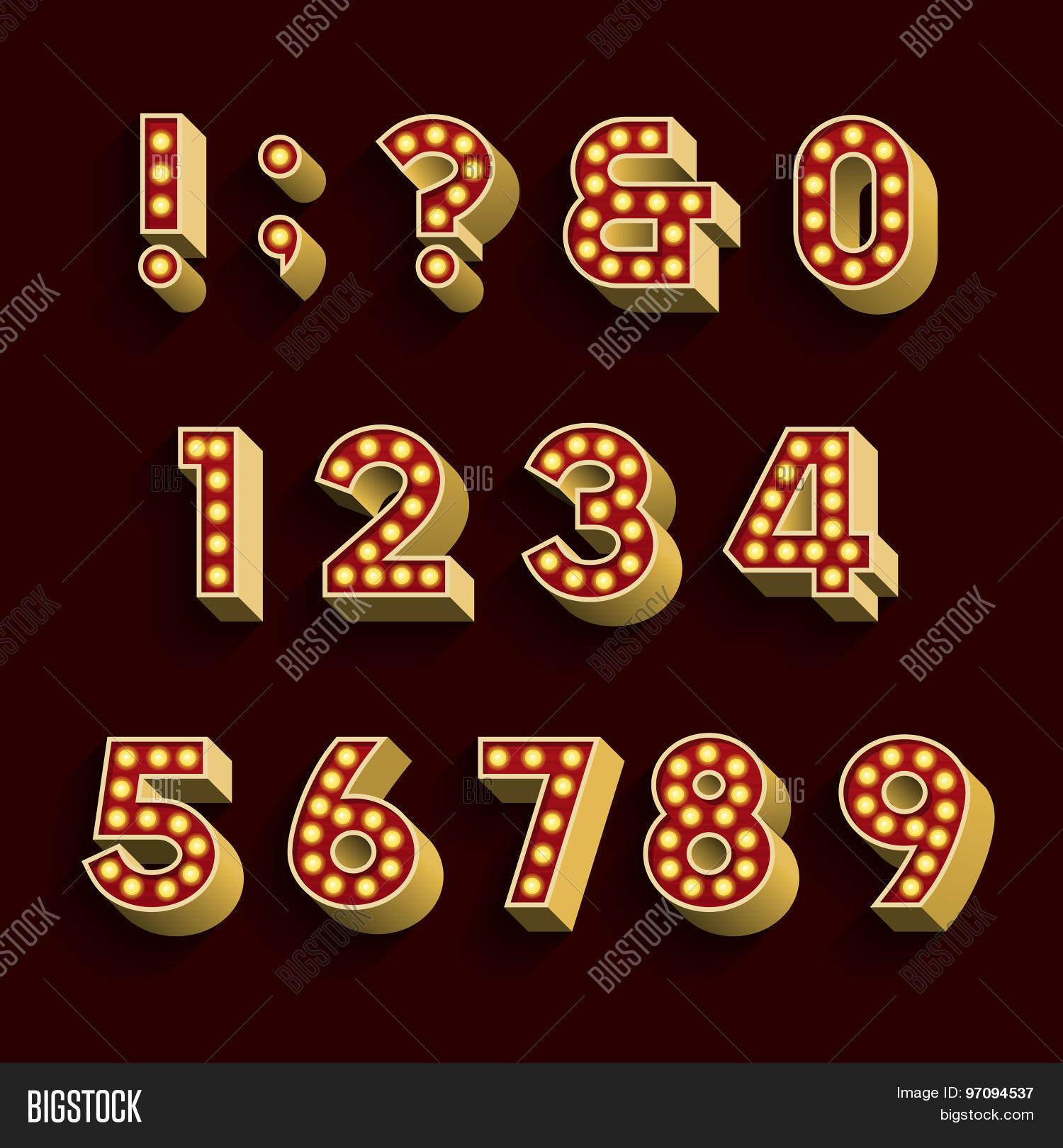 Retro Light Bulb Vector & Photo (Free Trial) | Bigstock