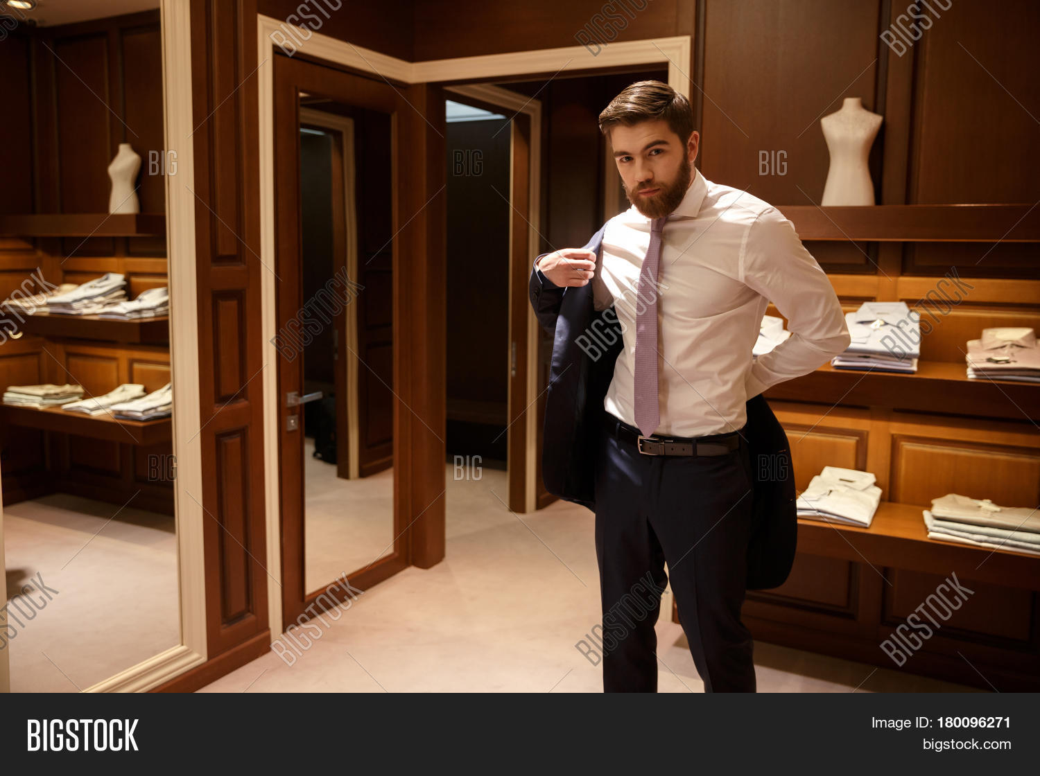 Man Putting On His Image & Photo (Free Trial) | Bigstock