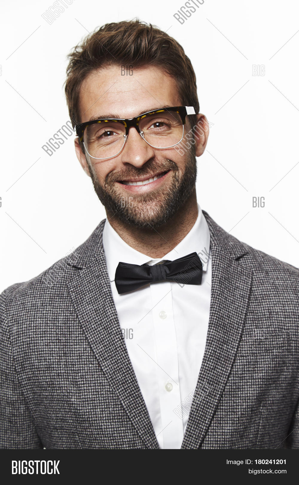 Smiling Guy Bow Tie Image & Photo (Free Trial) | Bigstock