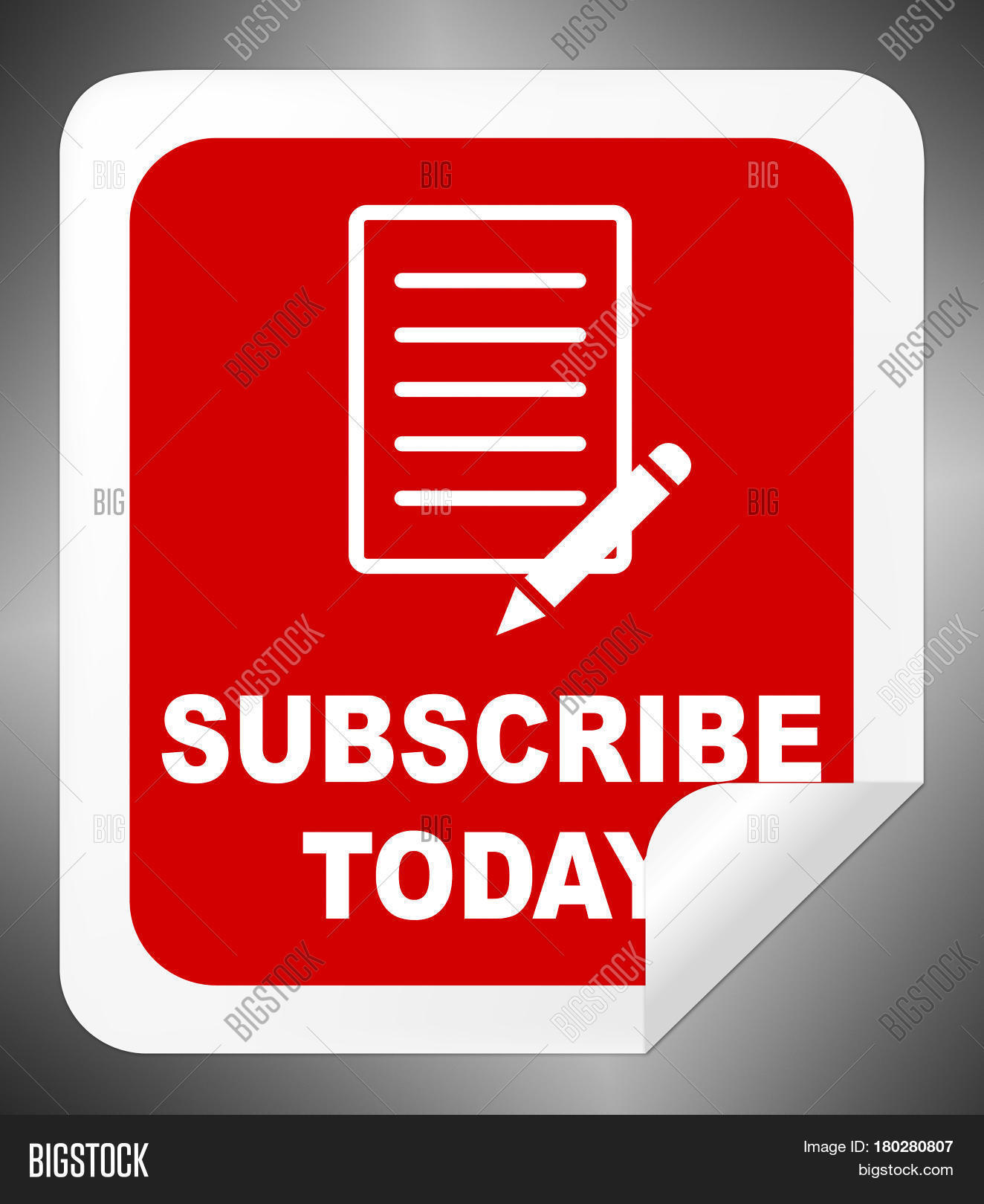 Subscribe Today Image & Photo (Free Trial) | Bigstock