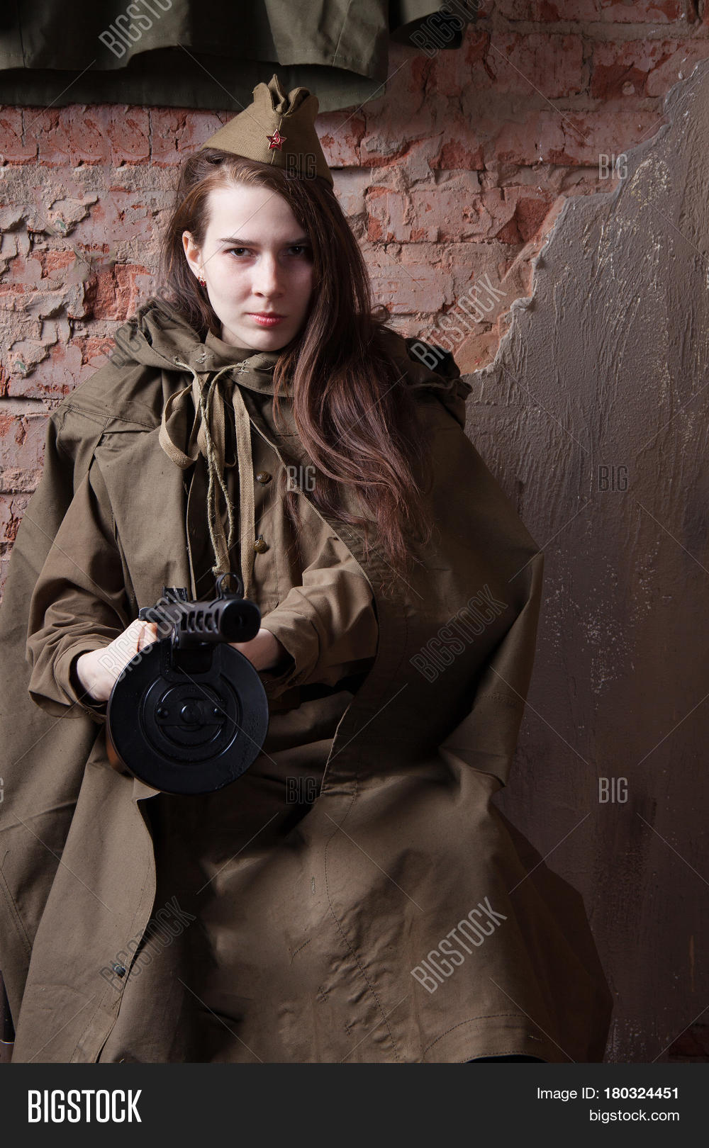 Woman Russian Military Image & Photo (Free Trial) | Bigstock