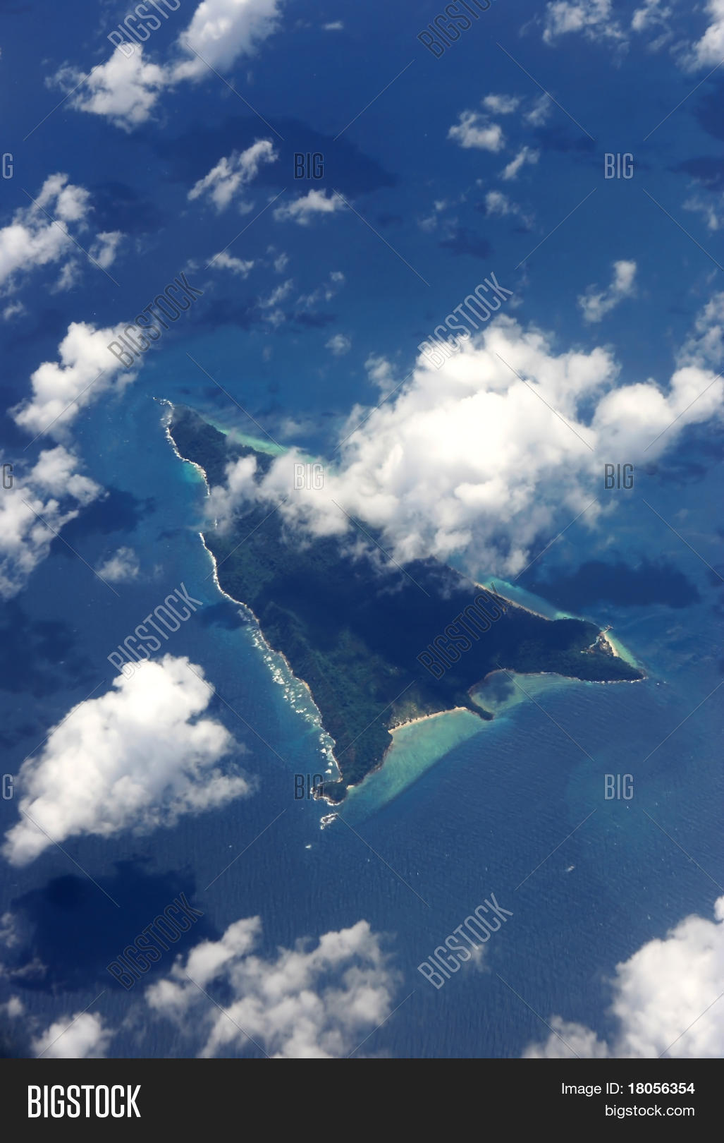 Aerial View Island Image & Photo (Free Trial) | Bigstock
