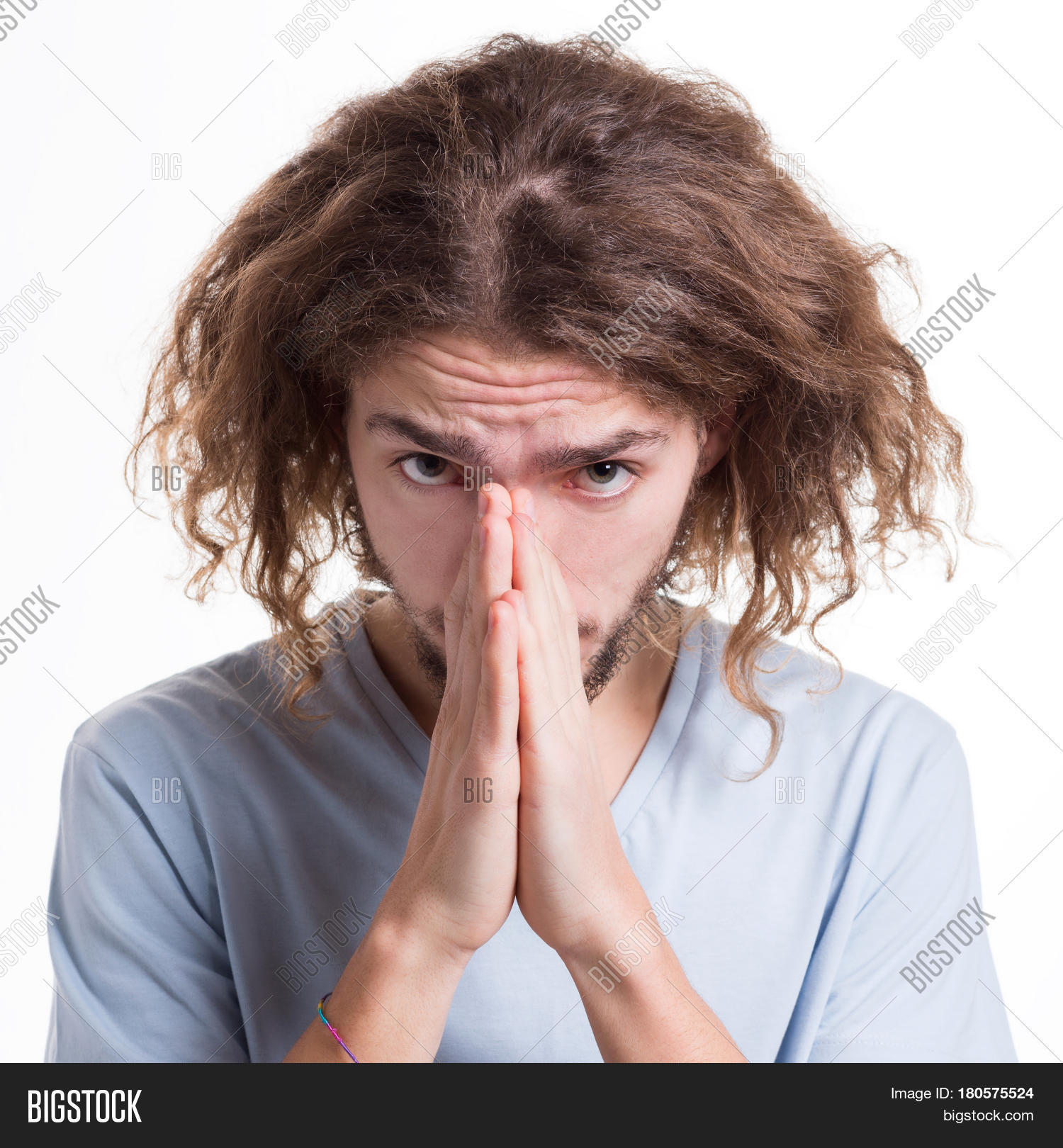 Portrait Hopeful Man Image & Photo (Free Trial) | Bigstock